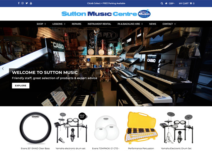 Welcome - New Sutton Music Centre